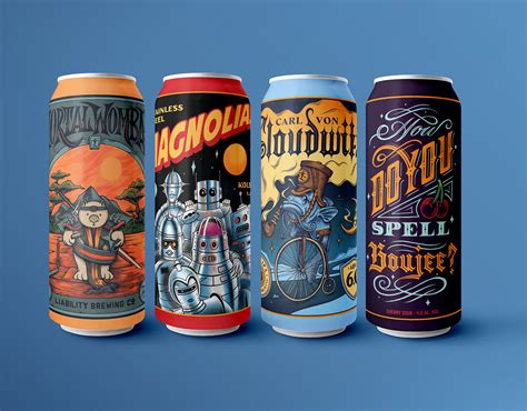 Liability Brewing Co Branding Can Series Behance
