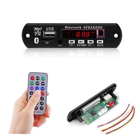 12v Wireless Bluetooth Mp3 Wma Decoder Board Audio Module Usb Tf Radio For Car Daraz Lk