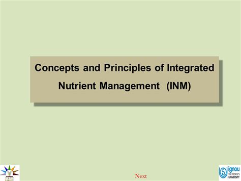 Concepts and Principles of Integrated Nutrient Management (INM) - ppt video online download