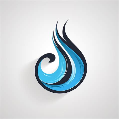 Premium Photo A Water Logo