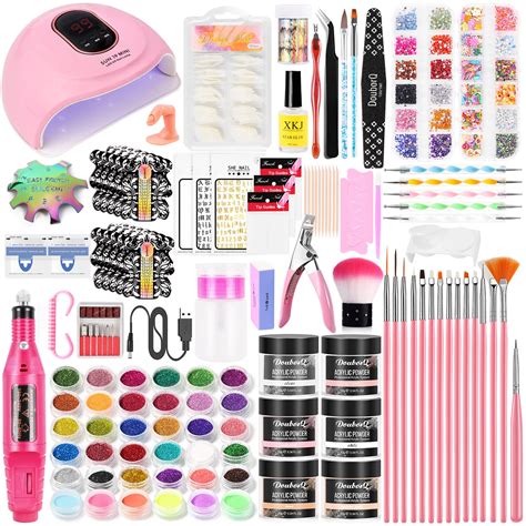 Acrylic Nail Kit With Drill And U V Light Full Nail Kit Set