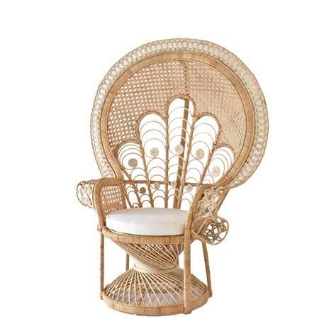 Royal Peacock Chair Natural Hire For Weddings And Events Hampton Event Hire