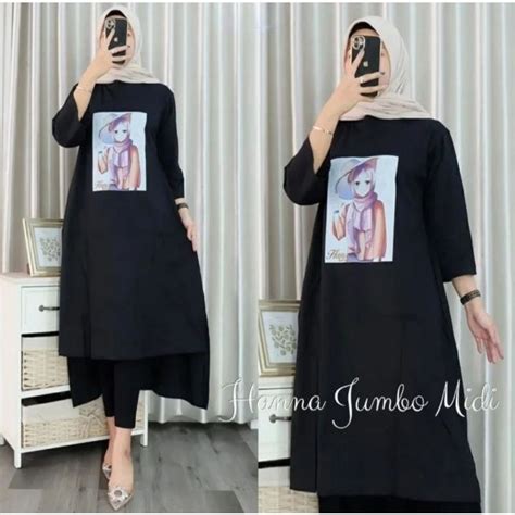 Jual Soraya MIDI Dress Bahan Combed 24s Tunik Combed Dress Terbaru
