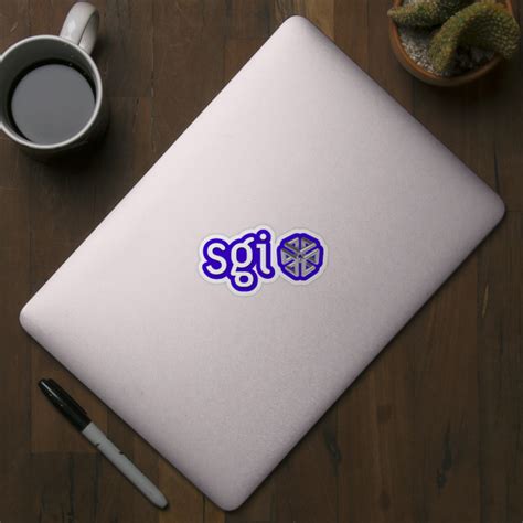 Sgi Silicon Graphics Workstation Cube Logo Sgi Sticker Teepublic