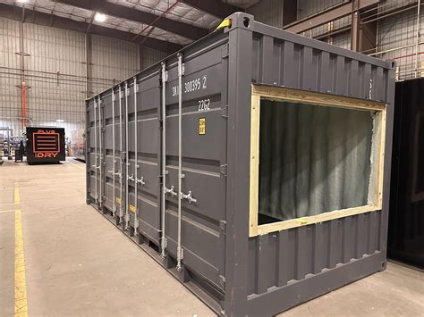 20ft Side Open Shipping Container Prepped For An Idry Air — Idry Wood