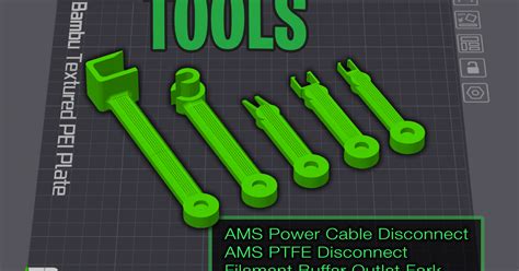 Bambu Lab Disconnect Tool Set Bambulab Tools Ams Buffer Ptfe Power
