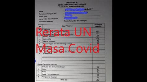 Cara Menghitung Nem Sma 2019 Inilah Cara Menghitung N