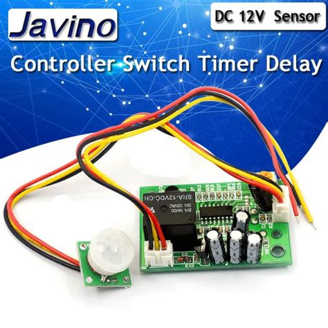 dc 12v pir motion sensor relay module ir infrared human body induction