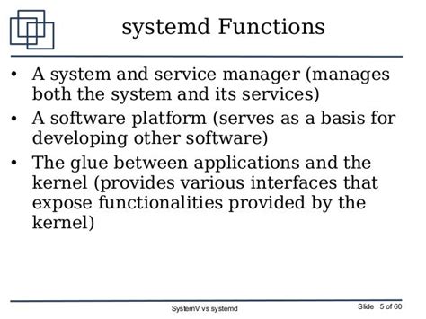Systemv Vs Systemd