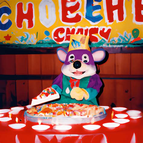 Chuck E Cheese 3rd Birthday Photo 1993 · Creative Fabrica