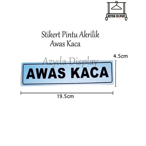 Jual Label Stiker Akrilik Papan Stiker Tempel Pintu Tulisan Dinding