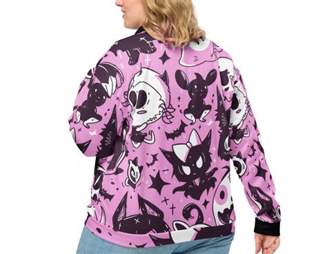 Bomber Jacket Bomber Pastel Goth Kawaii Clothes Goth Kawaii Streetwear Mens Jacket
