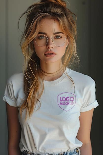 Premium Psd T Shirt Mockup For Female