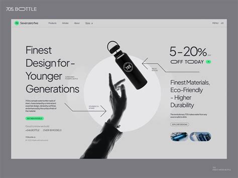Sevenzerofive Landing Page By Bogdan Falin For Qclay On Dribbble