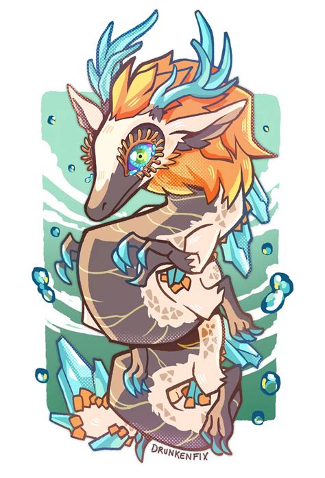No Humans Solo Full Body Artist Name Blue Eyes Antlers Yellow Sclera