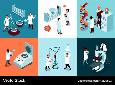 Science Lab Design Concept Royalty Free Vector Image