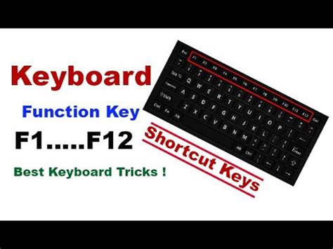 Function Keys F F Best Keyboard Tricks YouTube