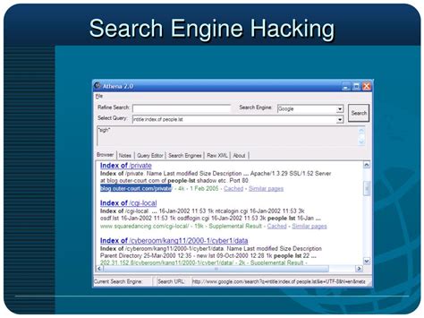 Ppt Search Engine Hacking Powerpoint Presentation Free Download Id976791