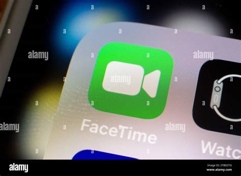 Ostrava Czech Republic August 2 2023 Icon Of Facetime Mobile App On Ios Smartphone Stock