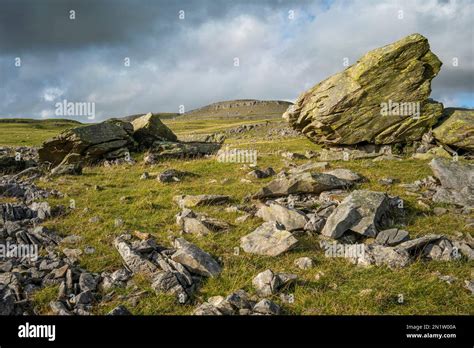 The Norber Erratics Glacial Erratic Boulders On The Southern Slopes Of