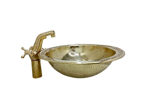 Brass Sink Handmade Round Moroccan Artizanamarket