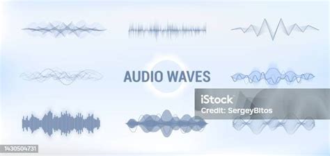 오디오 음파 미래 지향적 인 스타일의 이퀄라이저 음악 시각화 Soundwave Festival에 대한 스톡 벡터 아트 및 기타