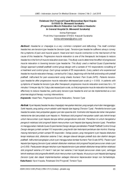 Reducing Tension Headaches Pdf