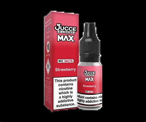 Max Strawberry 10ml Vape Juice Vape Jucce Uk