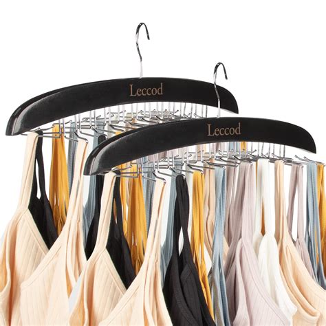 Leccod Upgrade Tank Top Hanger Bra Hangers Space Saving Wooden 360