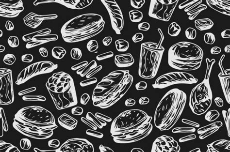 Vector Food Pattern Food Texture Vector Art Icons And Graphics For