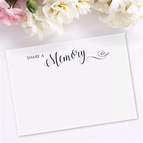 In Loving Memory Funeral Remembrance Message Cards Condolence Memorial
