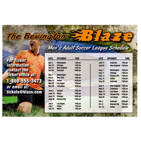 Blaze Schedule Magnet Min 100 Promotional Products Trusted By Big