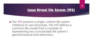 Linux Fedora File Management Ppt