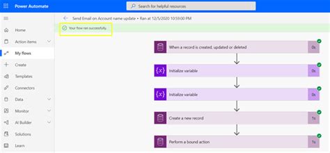 how to setup crm email recipients in power automate using odata binding