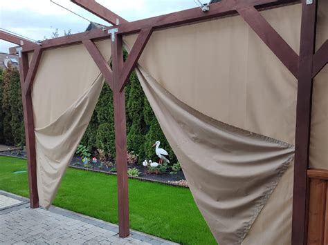 Waterproof outdoor curtain MADE TO MEASURE (ID: ZKDEW), SHADE SAILS ...