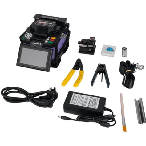 Low Cost Core Alignment Fusion Splicer X 500 4 Motors Fiber Fusion Splicer Used For Ftth Optical