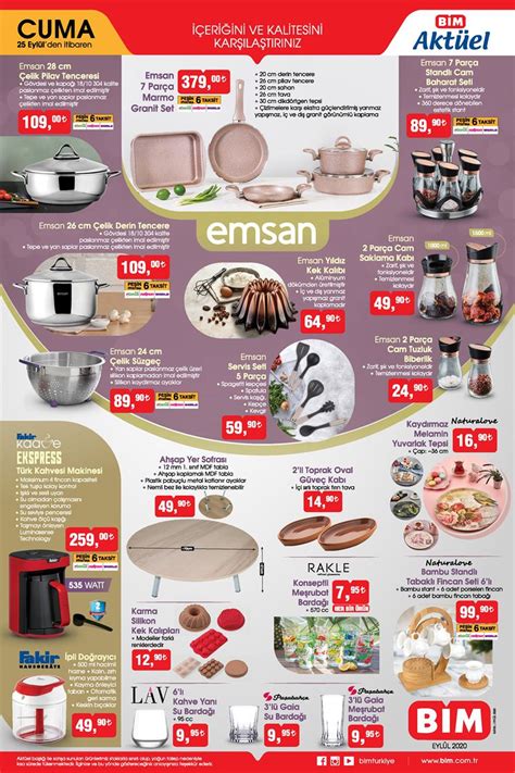 BİM 25 Eylül 2020 Aktüel Ürünler Kataloğu Aktüel Ürünler