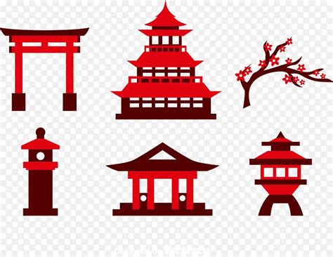 红色寺庙建筑矢量png图片素材下载图片编号ypaxlvdj 免抠素材网
