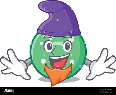 Elf Circle Character Cartoon Style Vector Illustration Stock Vector