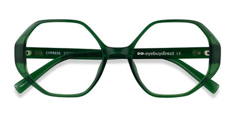 Cypress Geometric Clear Green Glasses For Women Eyebuydirect Canada