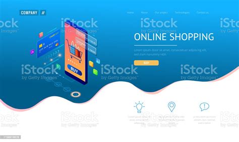 온라인 쇼핑 판매 소비주의 및 온라인 상점 아이소메트릭 스마트 스마트 폰 온라인 쇼핑 템플릿 모바일 마케팅 및 전자 상거래 벡터 일러스트레이션 개념에 대한 스톡 벡터 아트