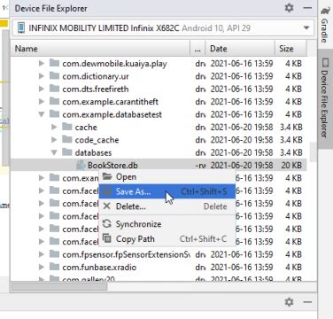 Sqlite Database In Android Studio Creating Crud Application