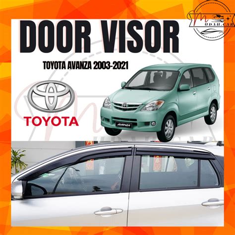 Toyota Avanza 2003 2011 Door Visor Air Press Window Mugen Style Acrylic