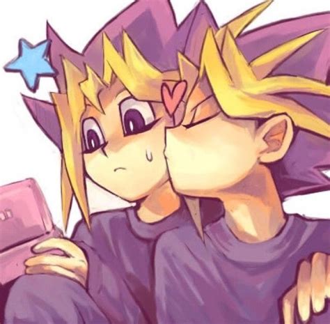 Kiss Kiss Yami X Yugi Yugioh Puzzelshipping Blindshipping Aibou