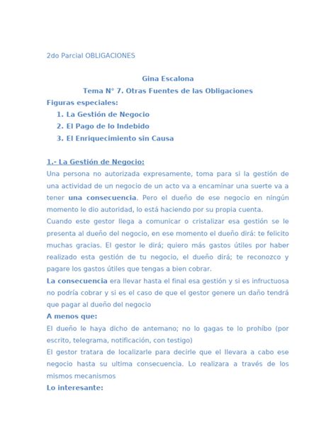 2do Parcial Obligaciones Pdf Pagos Subrogación