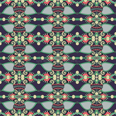 Teste Padrão Sem Emenda Do Vintage Da Geometria Estilo étnico