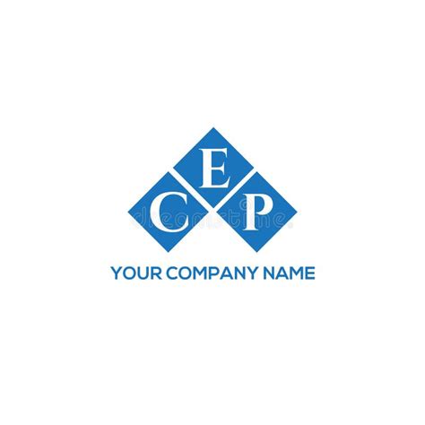 Cep Letter Logo Design On Black Background Cep Creative Initials