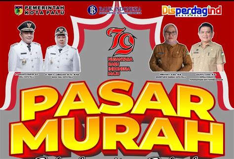 Pemkot Palu Gelar Pasar Murah Sambut HUT RI Ke 79 Tawarkan Diskon Melalui QRIS Madika