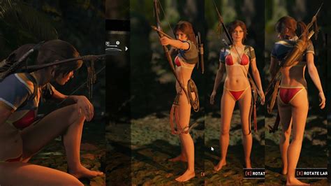Shadow Of The Tomb Raider Red Bikini Mod😍 Mods Laras New Adventure
