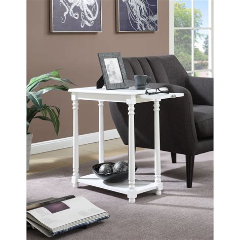 Pemberly Row End Table In White Wood Finish Walmart